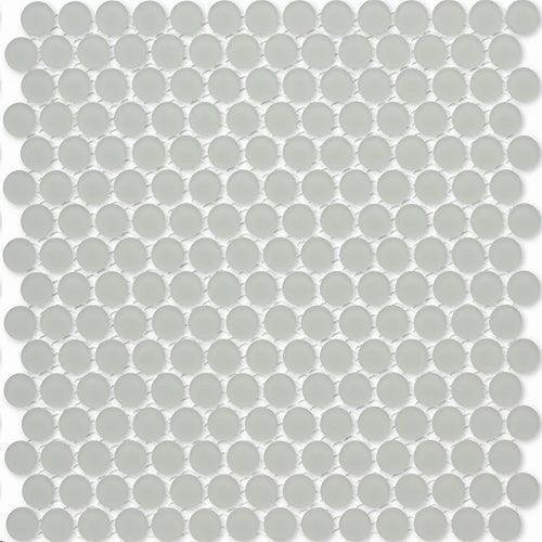 Penny Round Glass Mosaic Tile Matte kitchen walls bath – WC Tiles