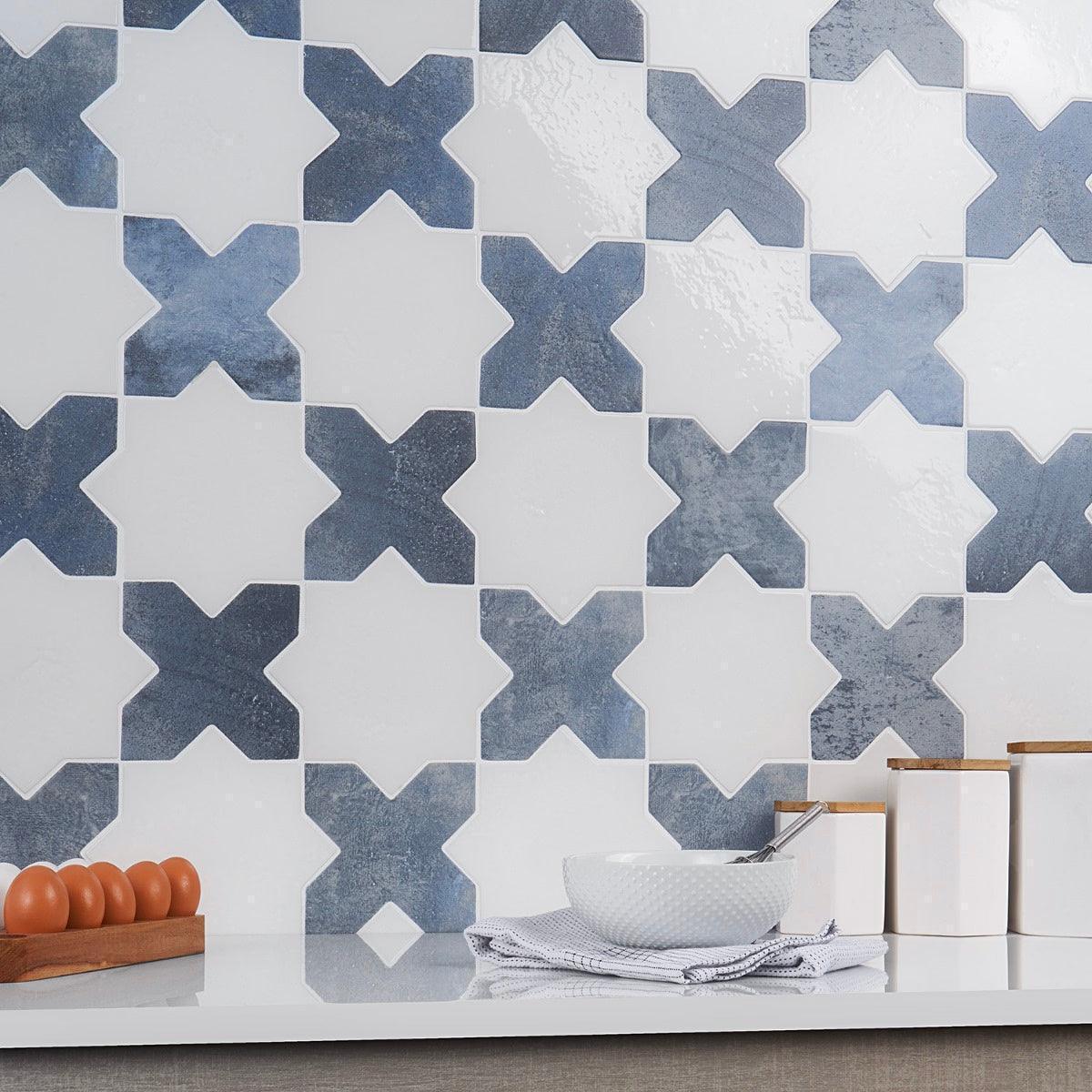 Star and cross tile porcelain ceramic cross & star tiles – WC Tiles